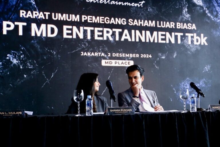 RUPSLB PT MD Entertainment Tetapkan Direksi dan Komisaris Baru, Begini ...